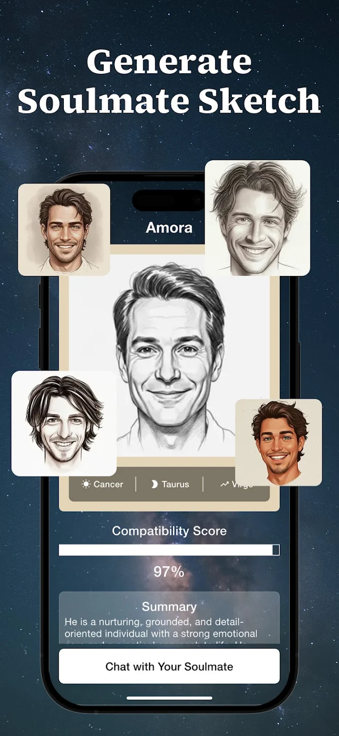 Amora - Hint App for Soulmate Discovery | Astra Soulmate Draw